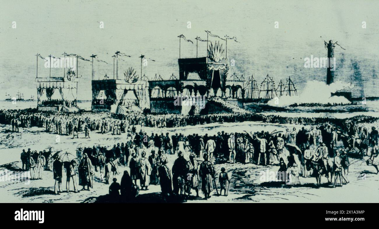 Opening of the suez canal hi-res stock photography and images - Alamy