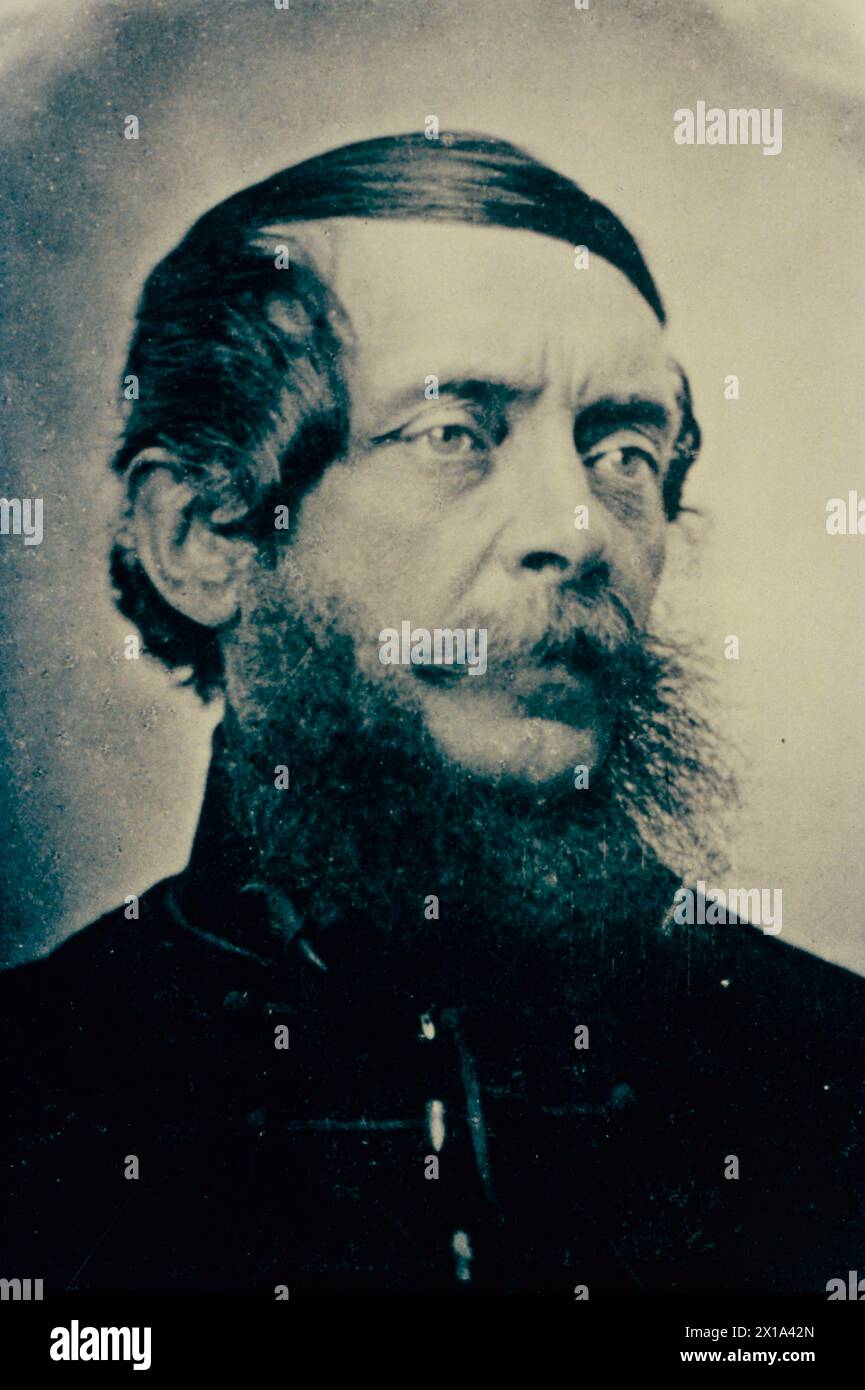 Portrait of Louis Kossuth, leader of the Hungarian Revolution of 1848 ...