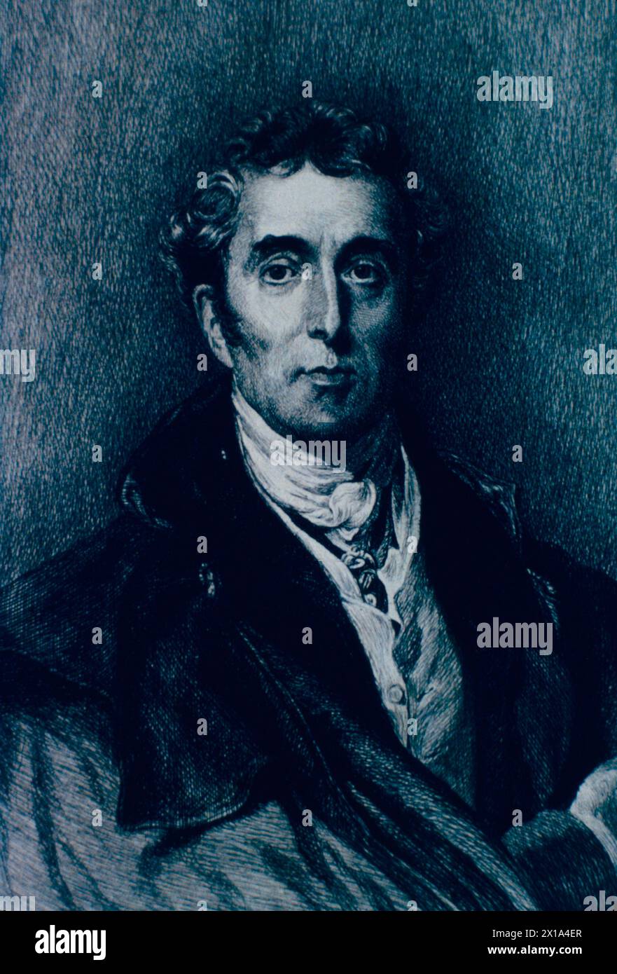 Portrait of British commander Arthur Wellesley, Duke of Wellington ...