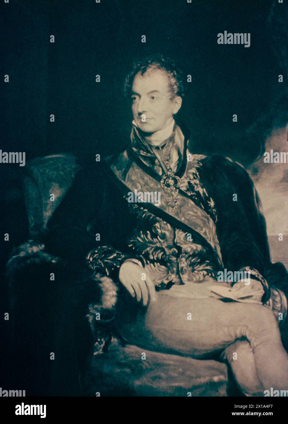 Portrait of Prince Clemens von Metternich, Chancellor of Austria ...