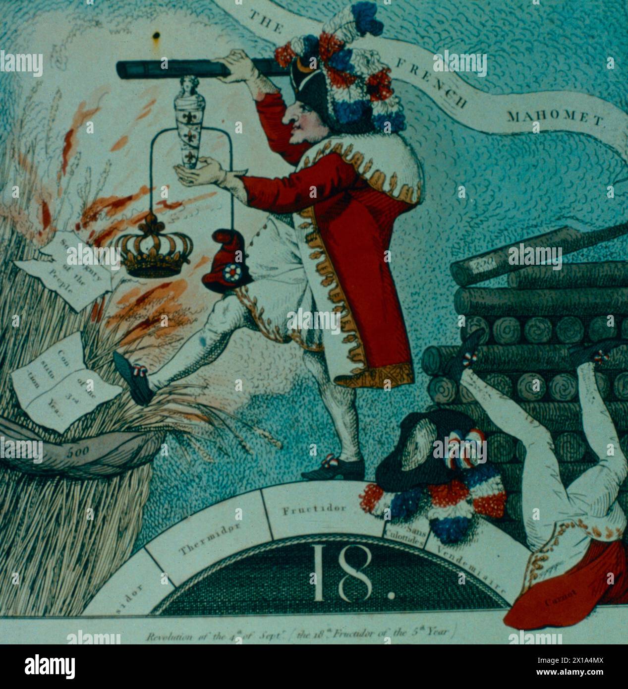 The French Mahomet, British cartoon on the French Directory during the ...