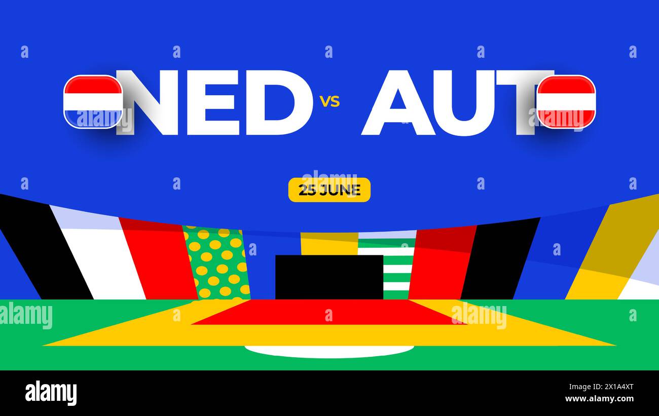 Netherlands vs Austria football 2024 match versus. 2024 group stage ...