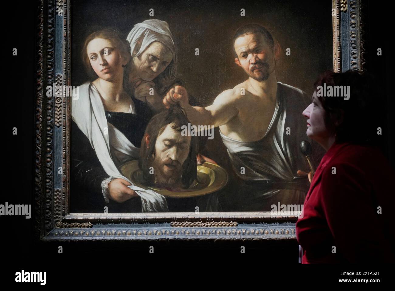The painting "Salome receives the Head of John the Baptist" by Italian ...