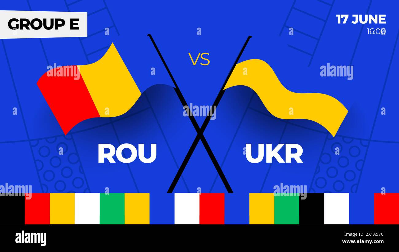 Romania vs Ukraine football 2024 match versus. 2024 group stage ...