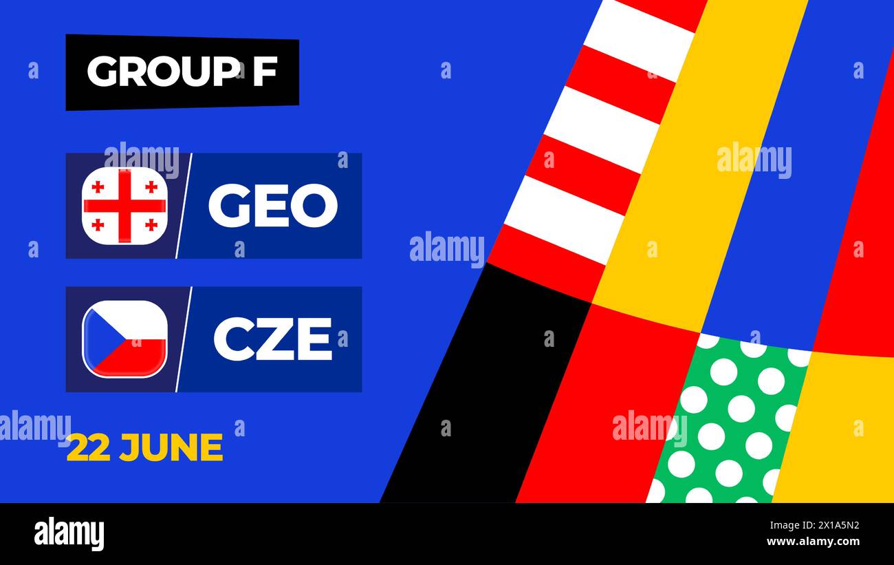 Georgia vs Czechia football 2024 match versus. 2024 group stage ...