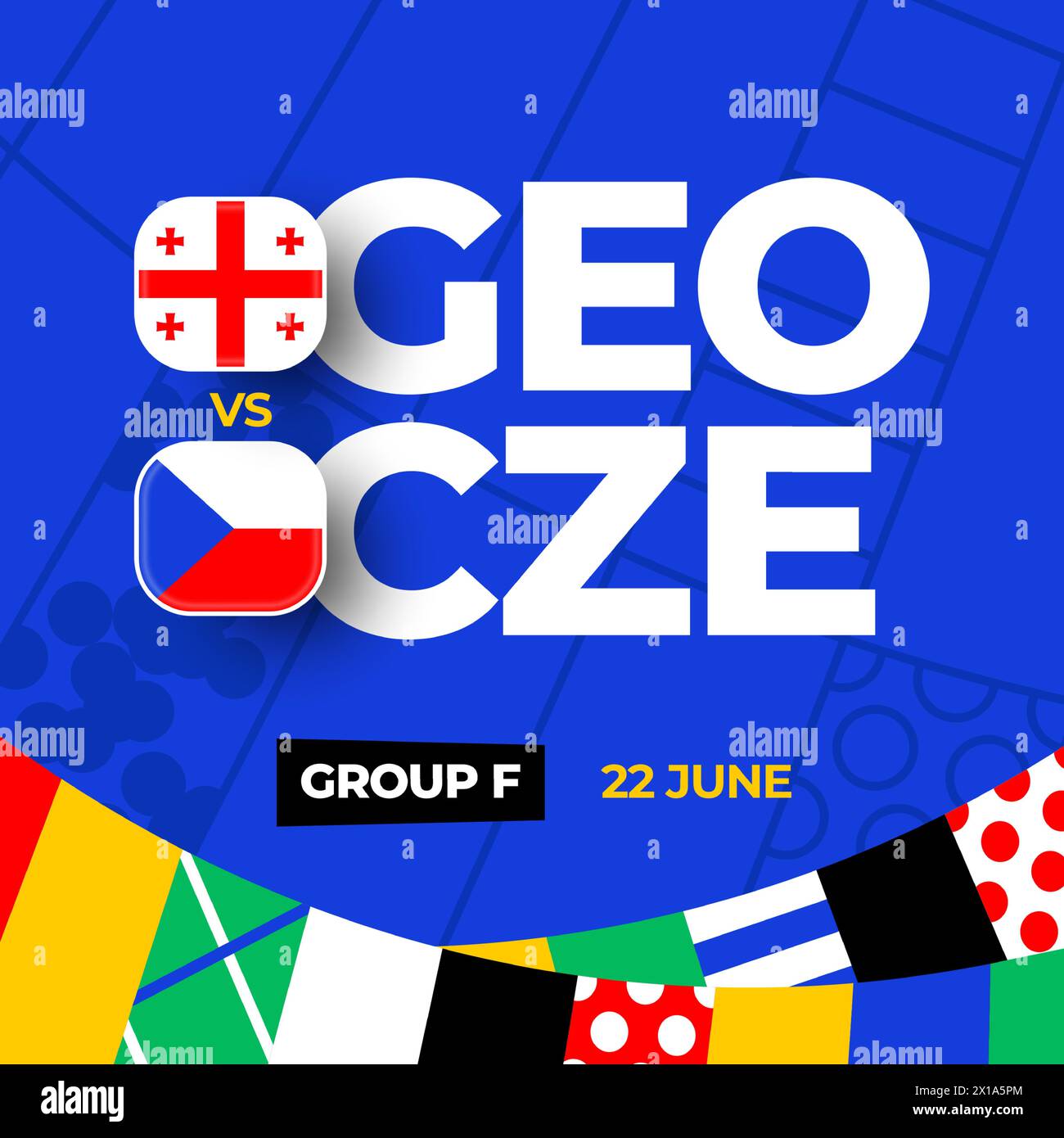 Georgia vs Czechia football 2024 match versus. 2024 group stage ...