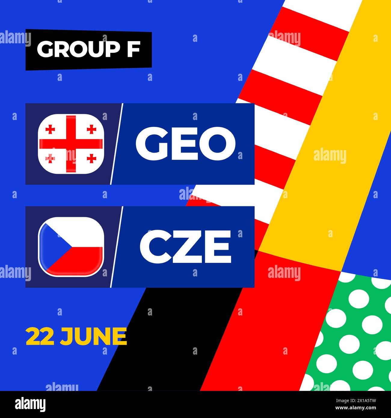 Georgia vs Czechia football 2024 match versus. 2024 group stage ...