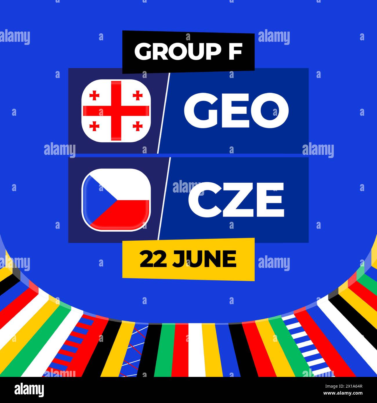 Georgia vs Czechia football 2024 match versus. 2024 group stage ...
