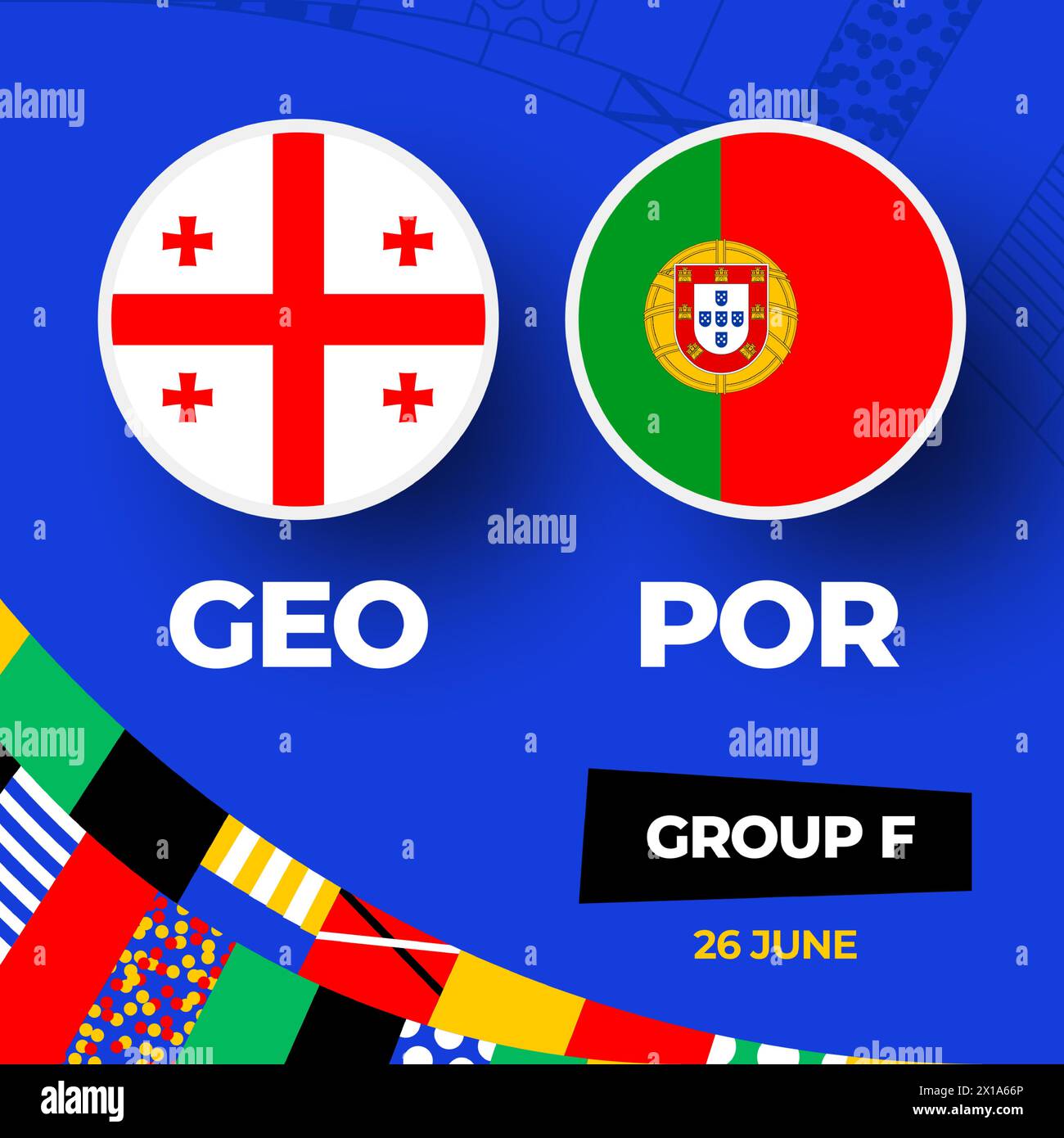 Georgia vs Portugal football 2024 match versus. 2024 group stage ...