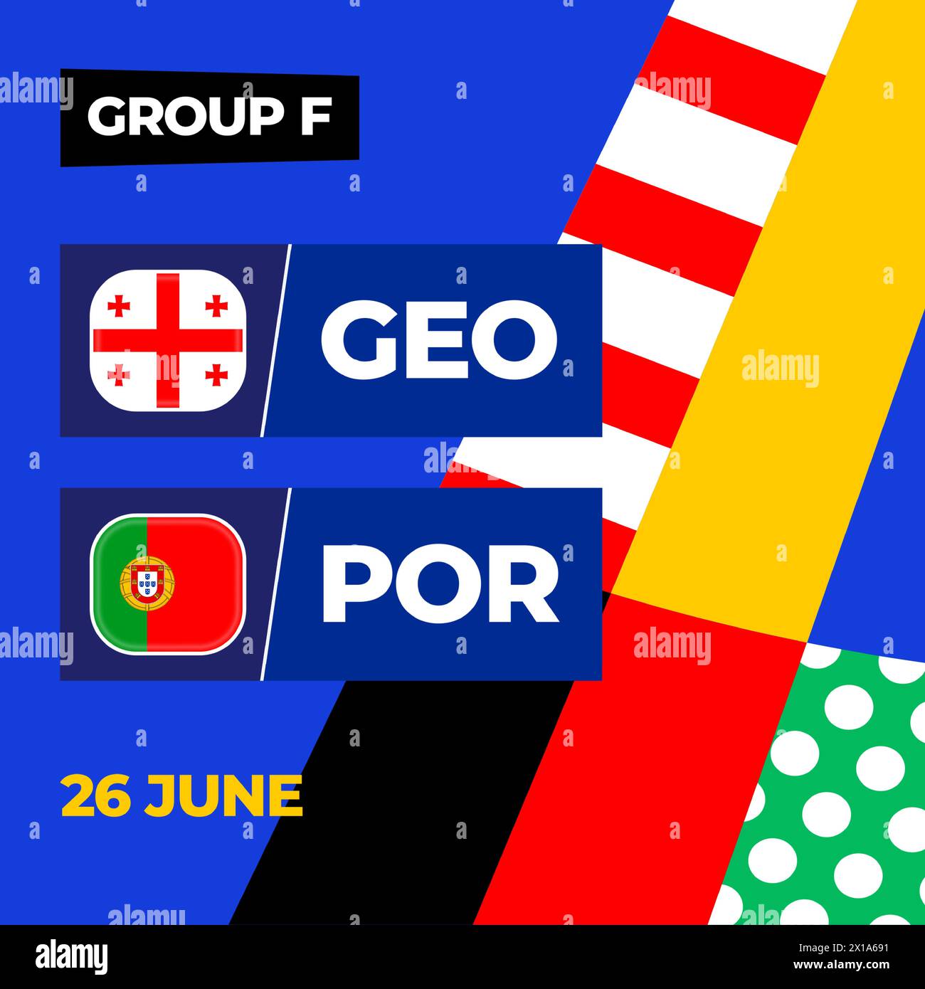 Georgia vs Portugal football 2024 match versus. 2024 group stage ...
