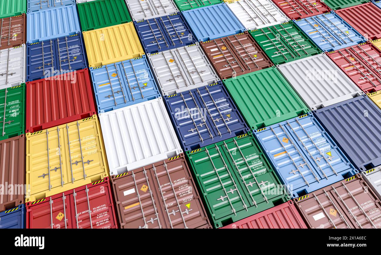 Intermodal containers hi-res stock photography and images - Alamy