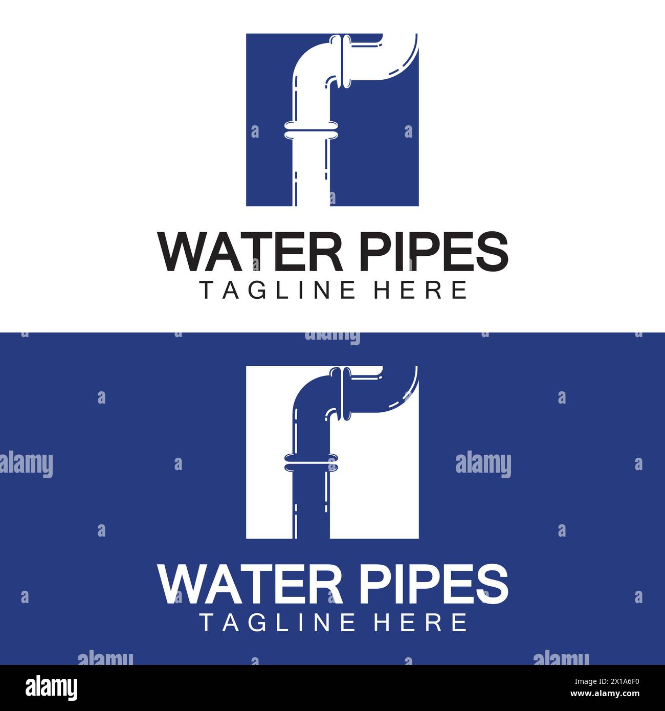 Water Pipes logo icon design template - Vector Stock Vector Image & Art ...