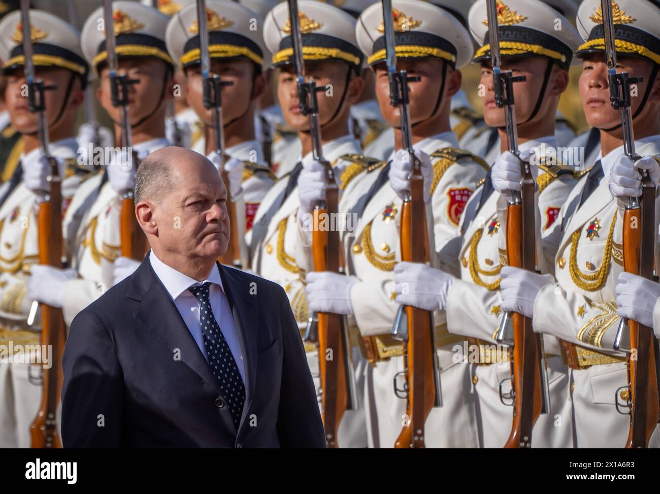 Beijing, China. 16th Apr, 2024. Federal Chancellor Olaf Scholz (SPD) is ...