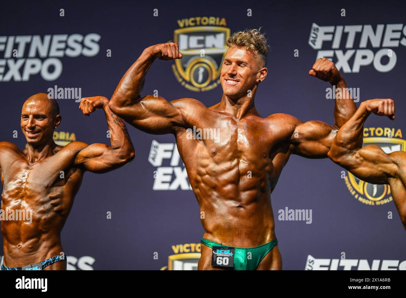 Melbourne, Australia. 13th Apr, 2024. Australian natural bodybuilder ...