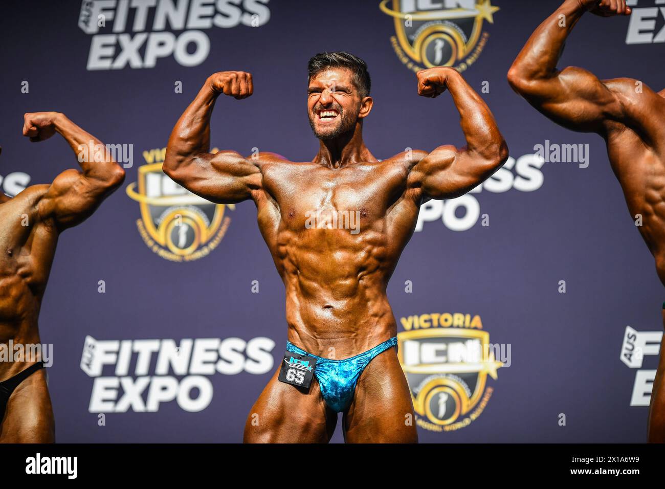 Australian Natural Bodybuilder David Vidanovski Is Seen In Action On