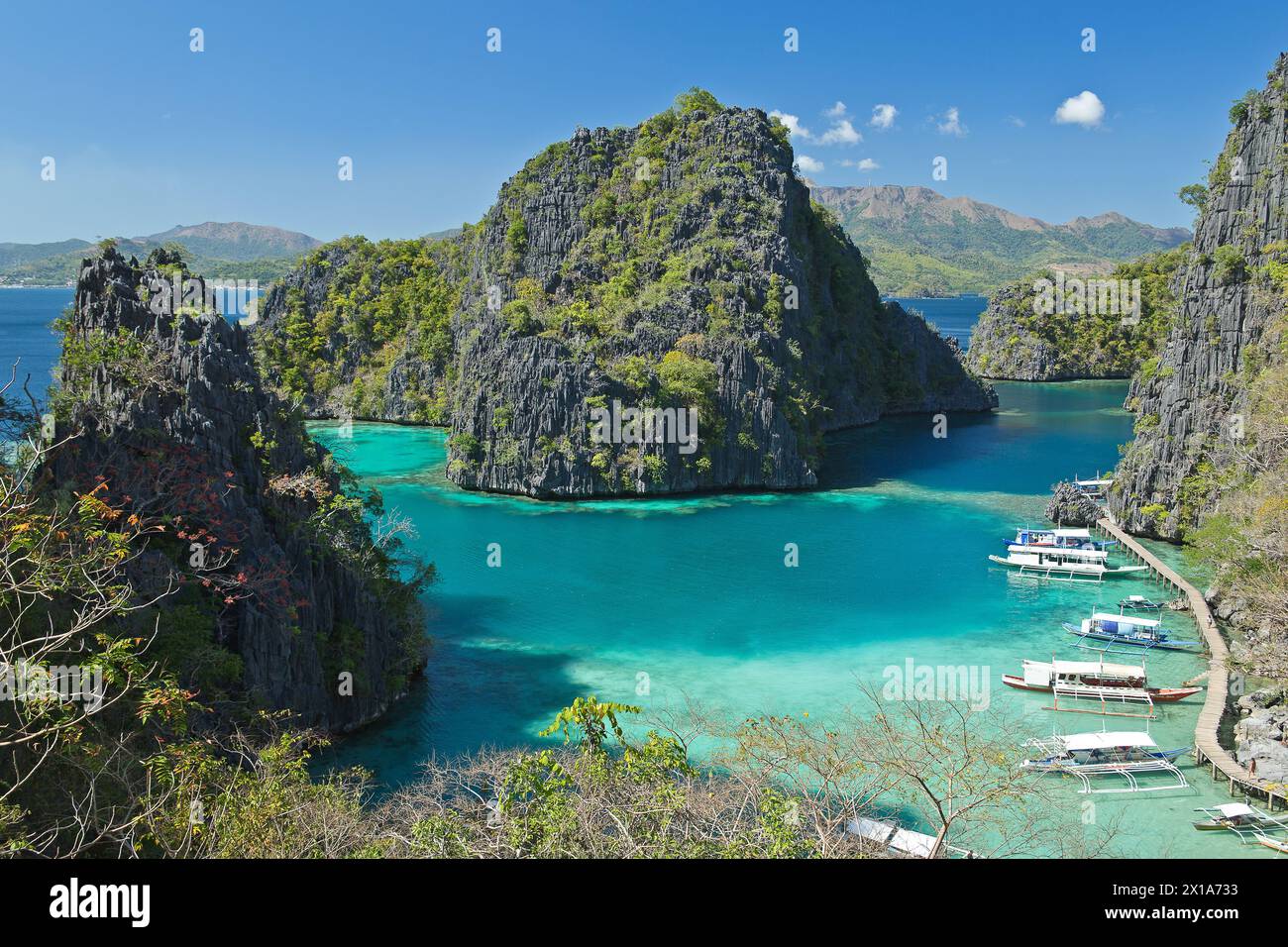 Beautiful lagoon on Coron Island in Philippines, Asia Stock Photo - Alamy
