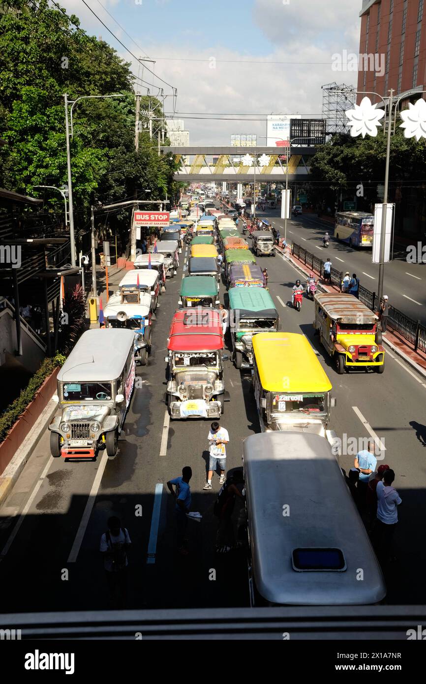 Transport Strike against Jeepney Phase-out Plan Thousands of drivers of the Philippines iconic ...
