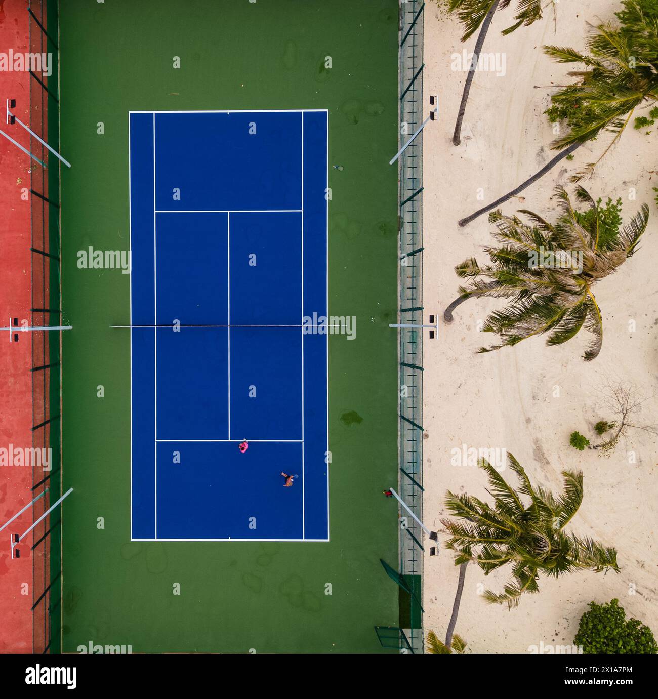 Blue tennis court hi-res stock photography and images - Alamy