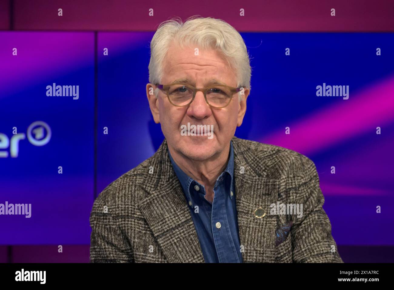 Berlin, Germany. 15 April, 2024. Marcel Reif - Swiss sports journalist ...
