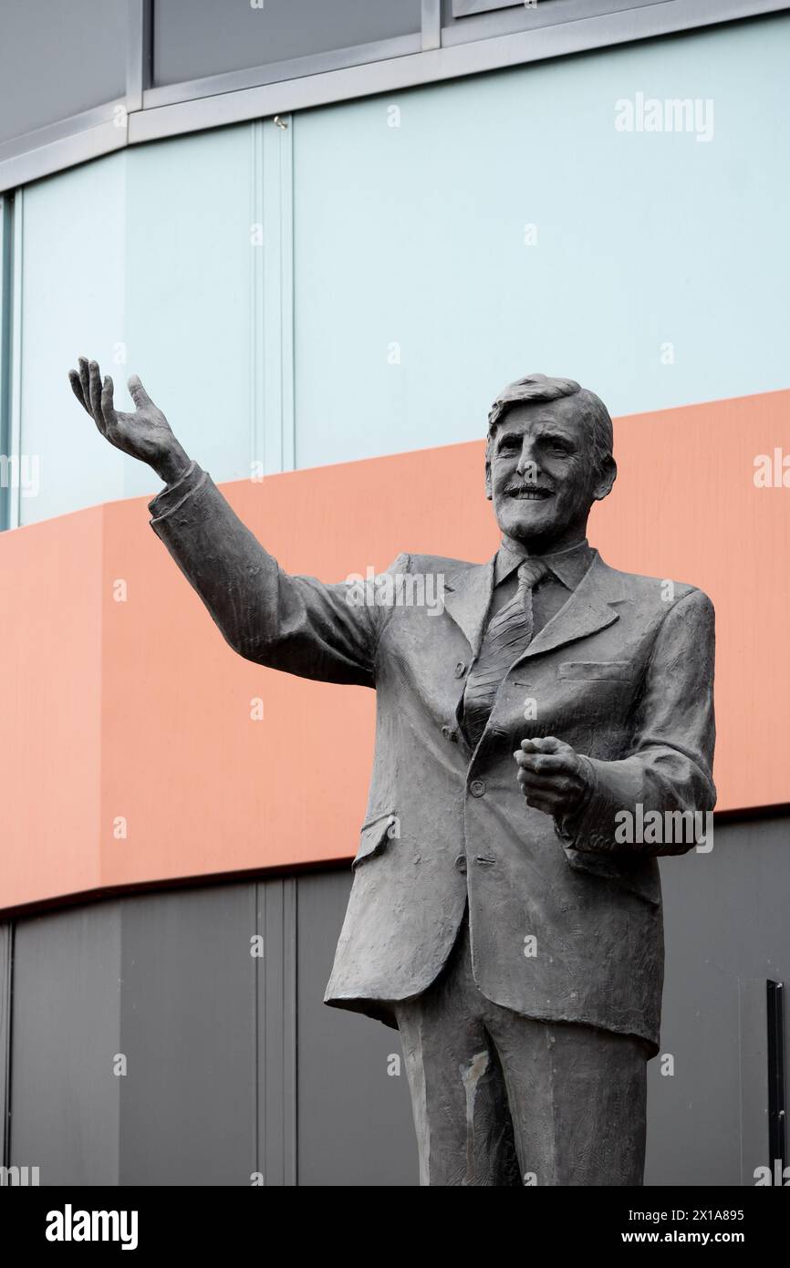 Jimmy Hill statue, Coventry Building Society Arena, Coventry, UK Stock ...