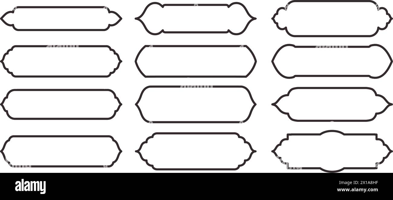 Islam traditional windows or doors horizontal shape collection for ...