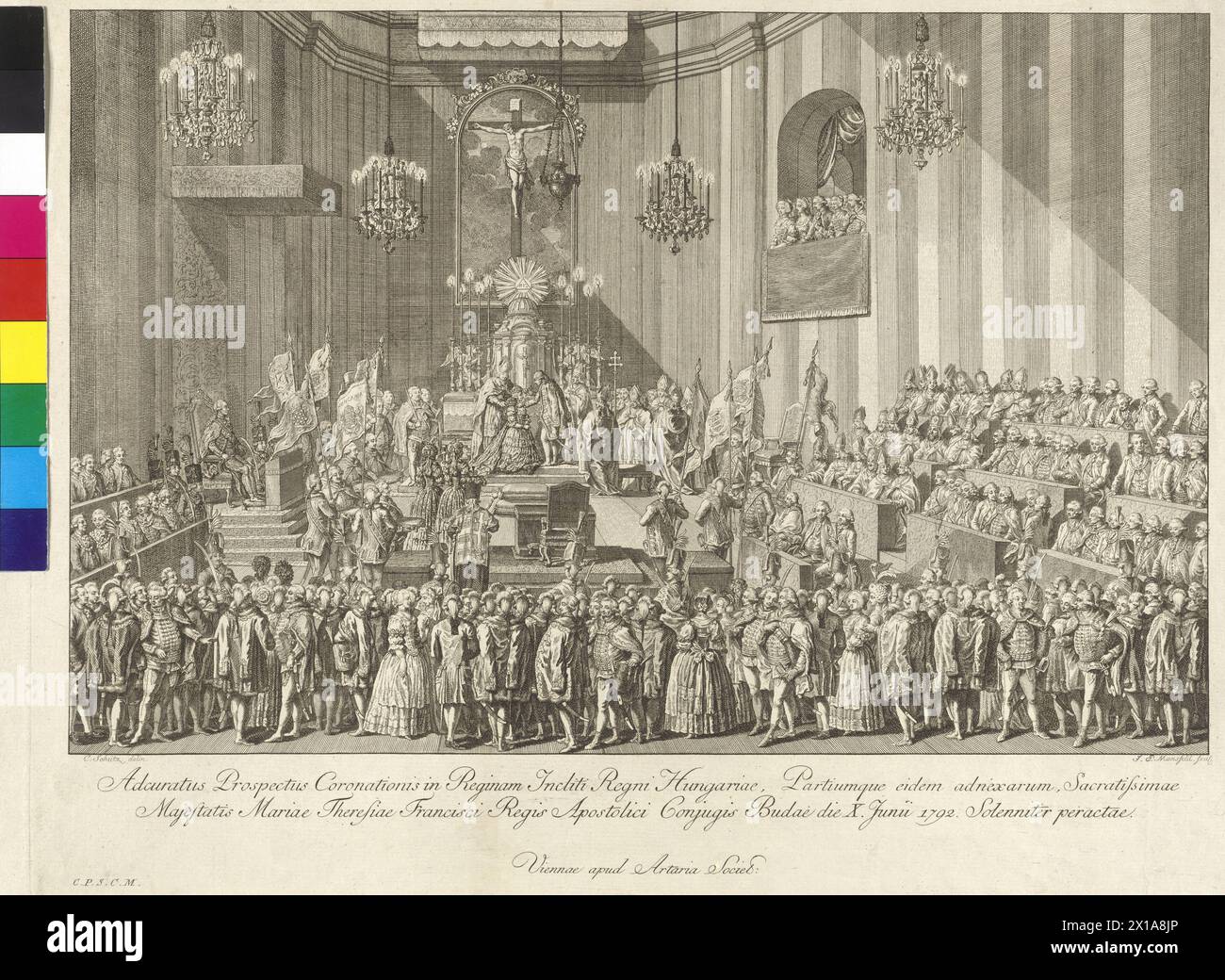 Coronation of empress Mary Theresia to the Queen of Hungary on 10th ...