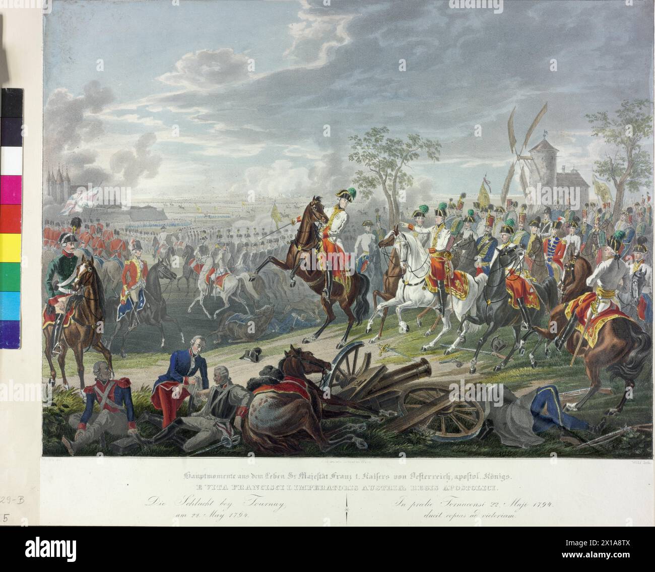 Battle of Tournaisian 1794, emperor Franz II at the pinnacle of the ...