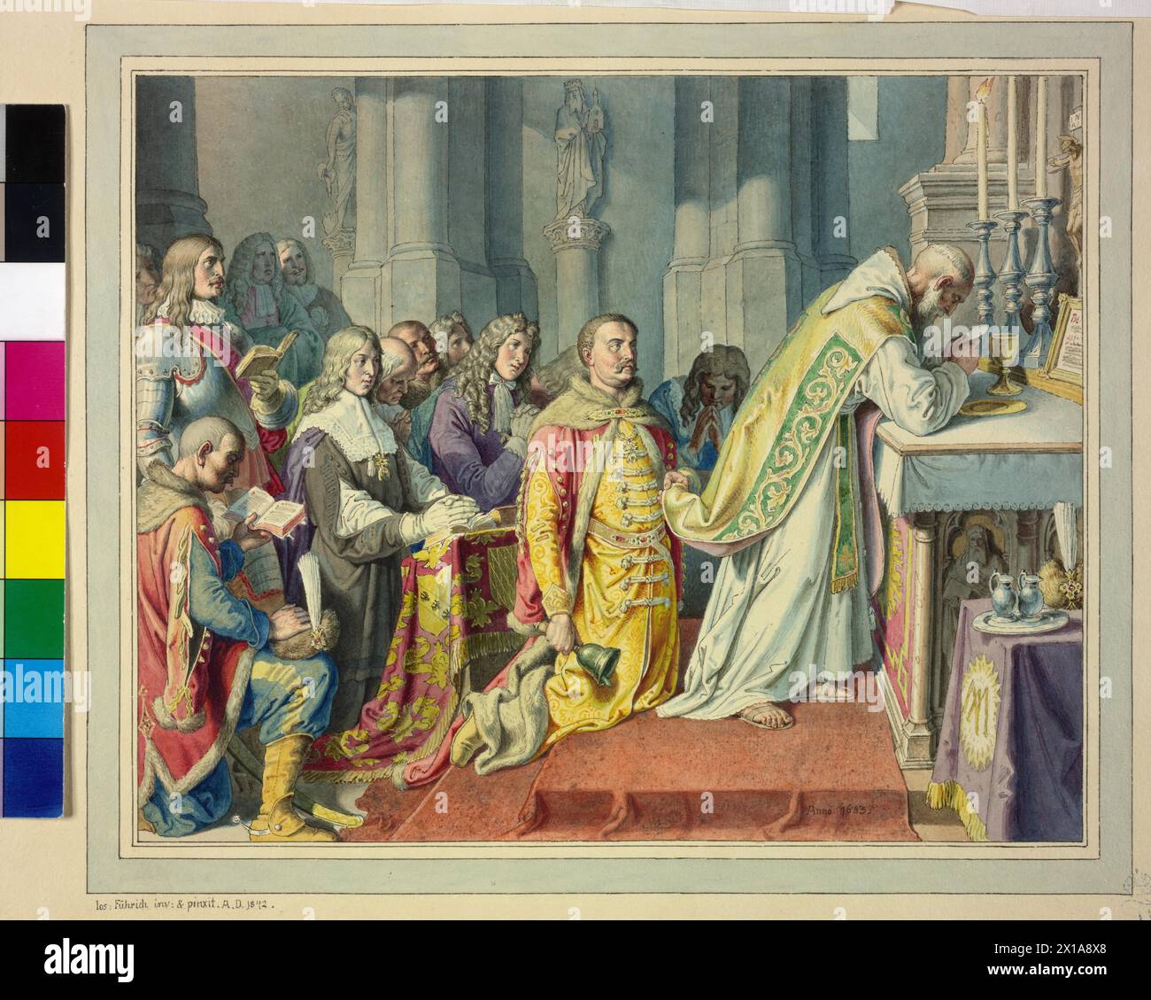 Holy fair on the Leopoldsberg, 1683, The holy fair of Markus of Aviano ...