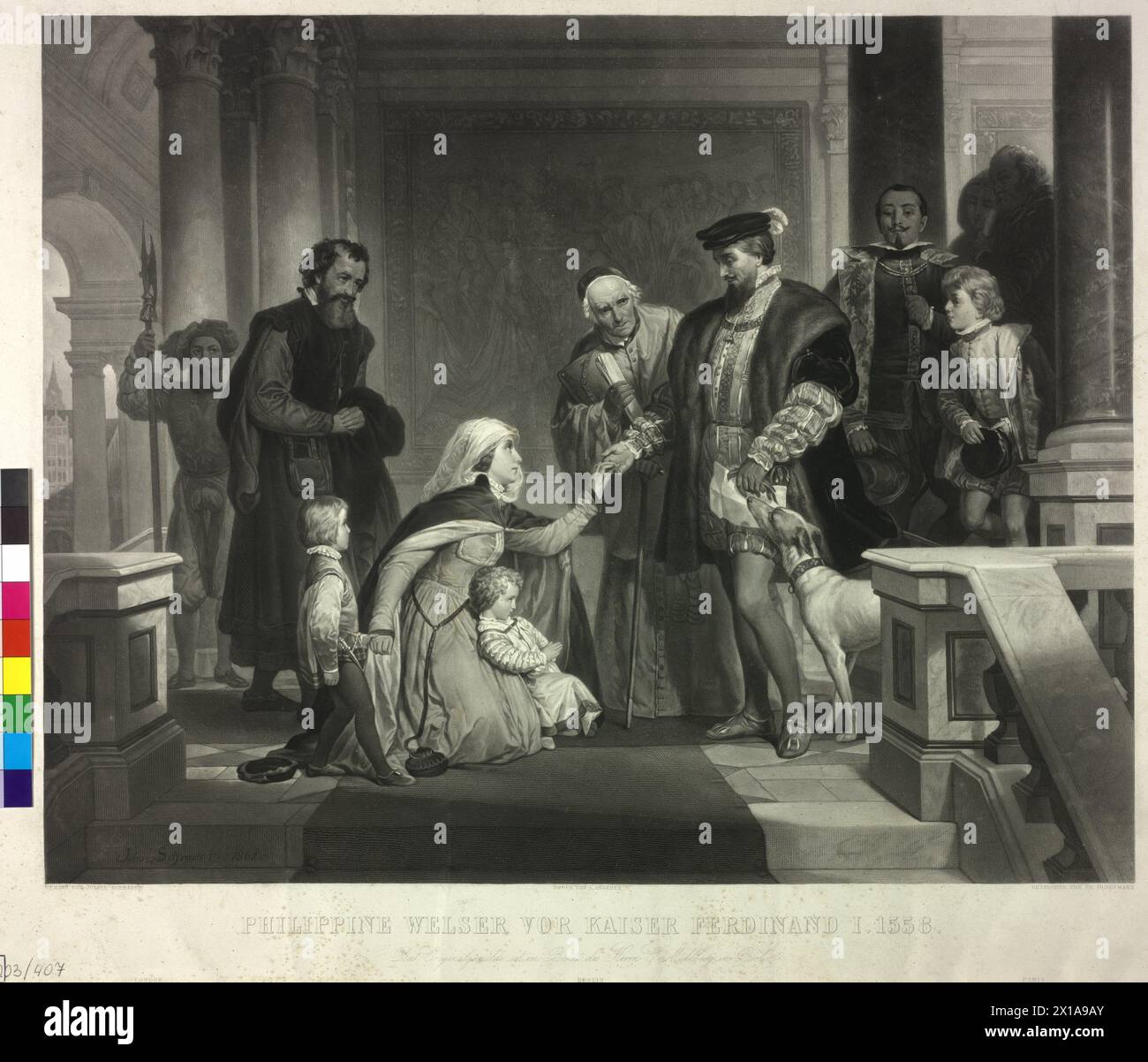Ferdinand I, Holy Roman Emperor, Philippine Welser with her children in ...