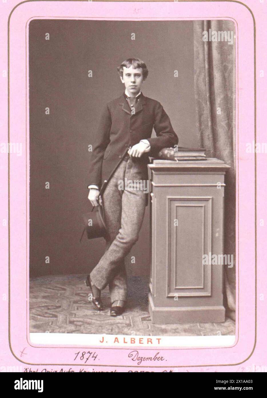 Rudolph, crown prince of Austria, Rudolph in the dark frock coat with ...