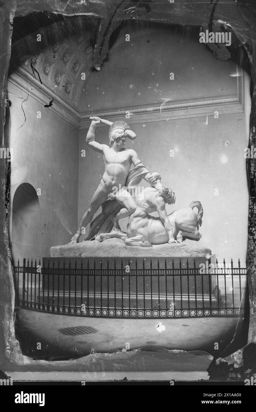Vienna 1, Theseustempel, Theseus defeating the centaurs Phereus. marble ...