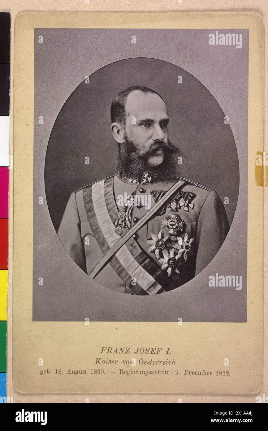Franz Joseph I, Emperor of Austria, reproduction in the Colonel-in ...