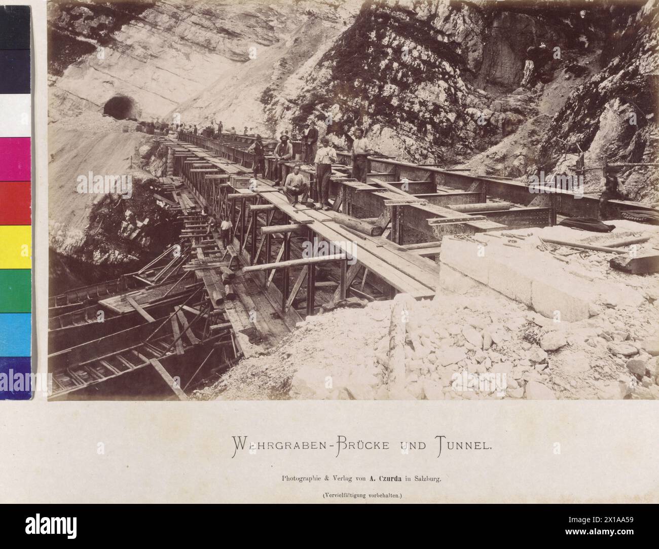 Defensive ditch bridge and defensive ditch tunnel, view of the jobs at ...
