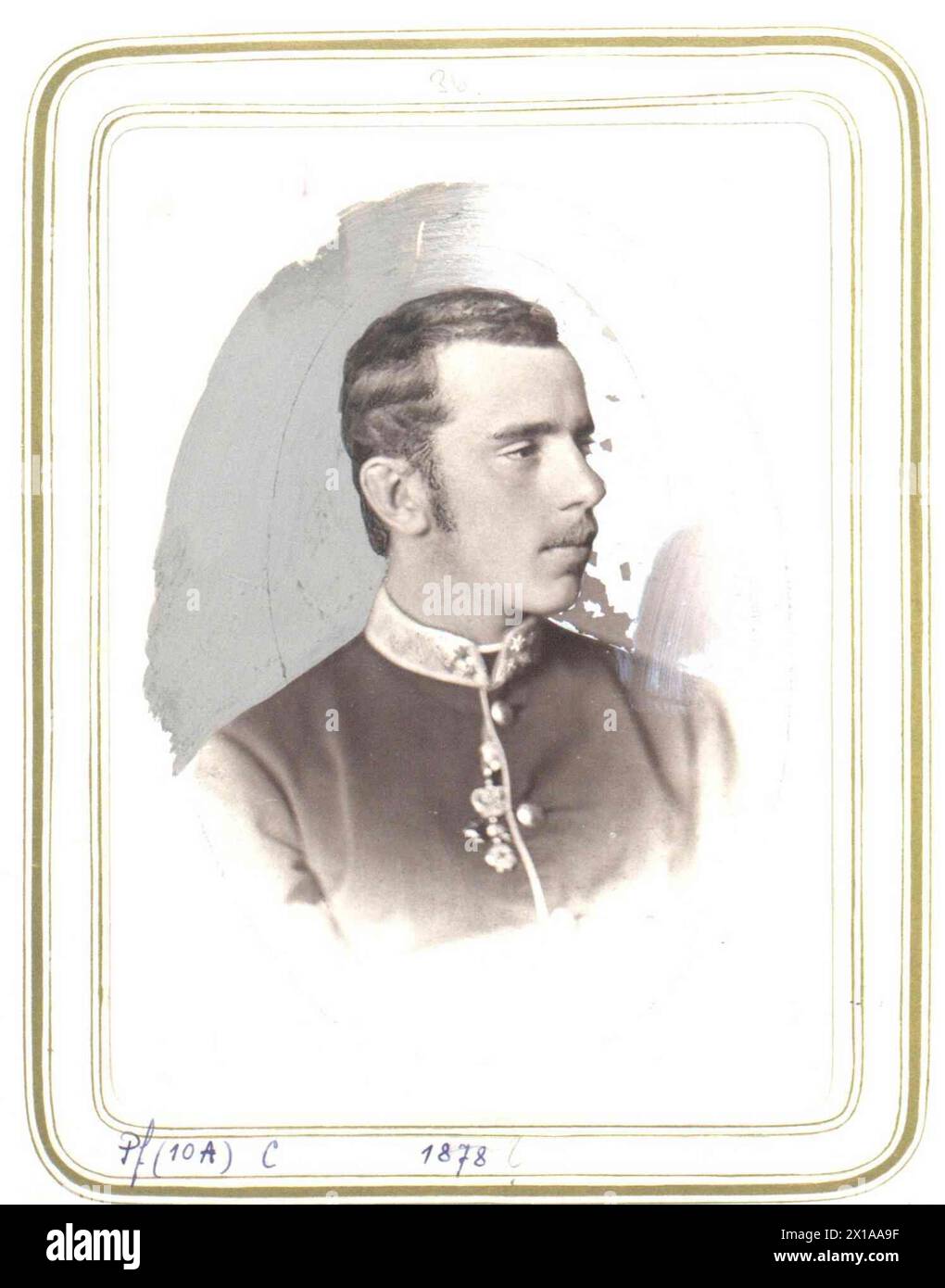 Rudolf, crown prince of Austria, Rudolf in officers' uniform of the ...