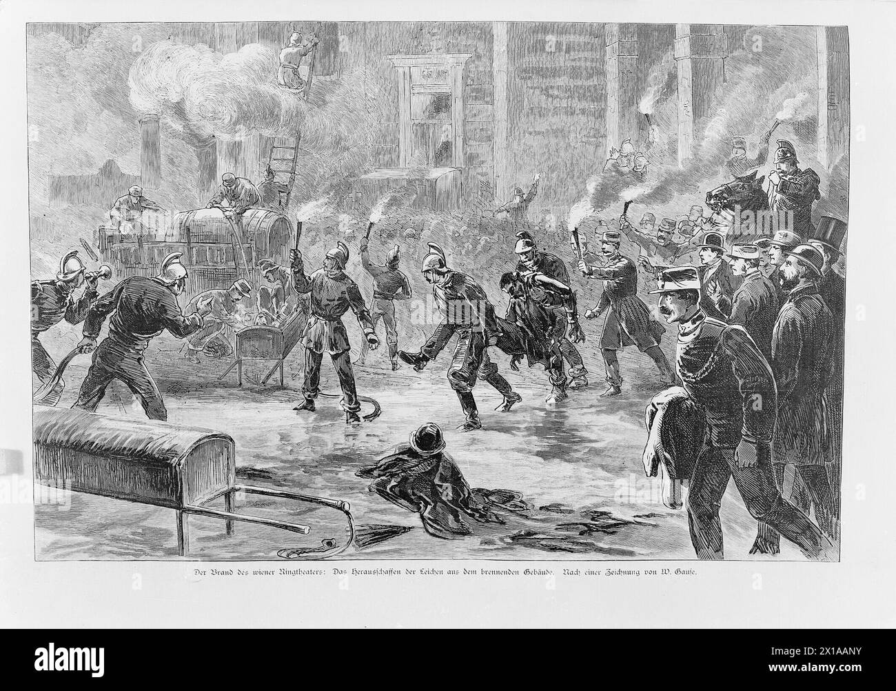 Vienna 1, Ringtheater (The Ring Theatre), recovery of the mortuary from ...