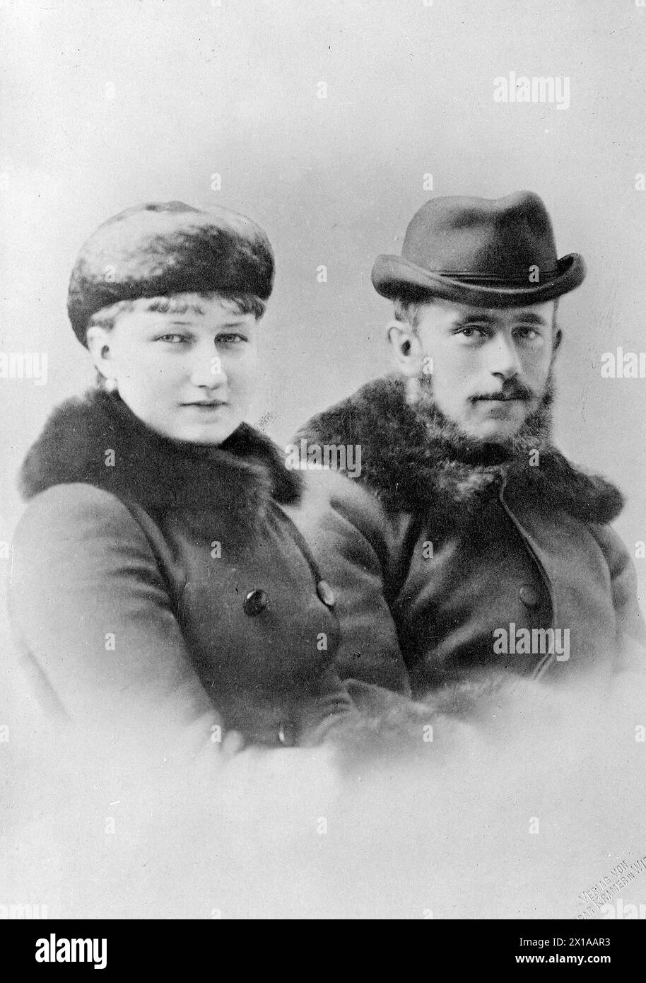 Crown prince Rudolf and crown princess Stephanie of Austria, Rudolf in ...