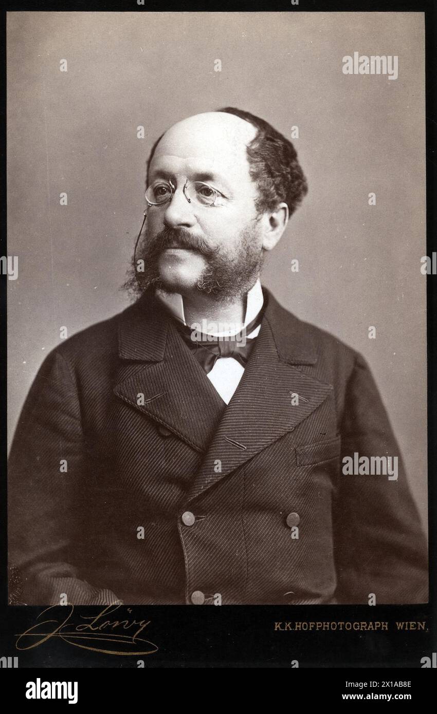 Hellmesberger, Joseph, picture (chest, semit left, pince nez), 1885 ...