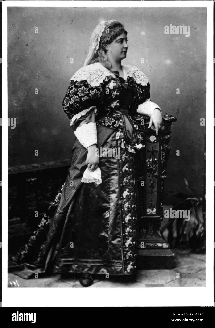 The court opera singer Rosa Papier-Paumgartner, 1885 - 18850101 PD0219 ...