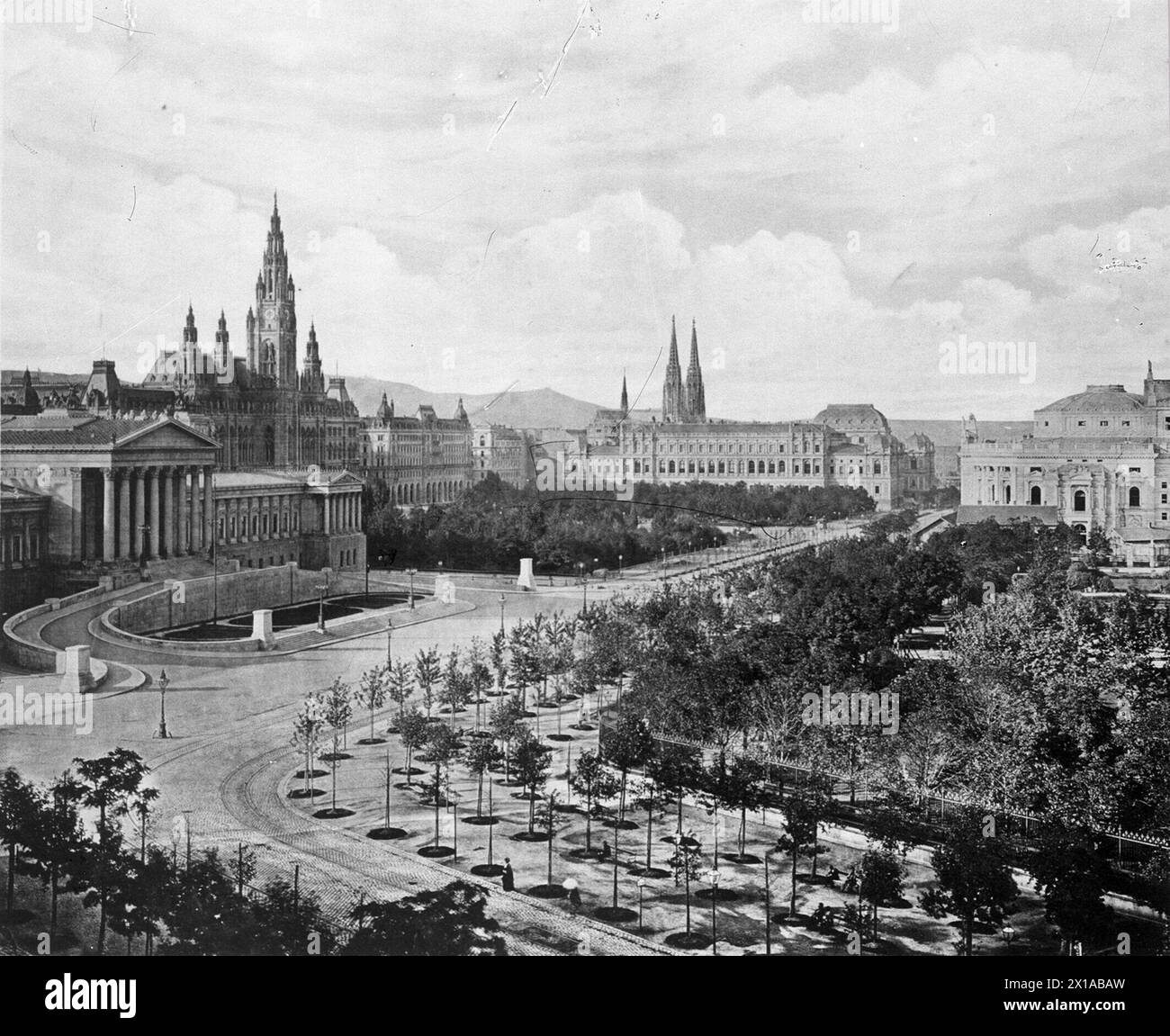 Vienna 1, Ringstrasse, overview shortly after finishing of the ...