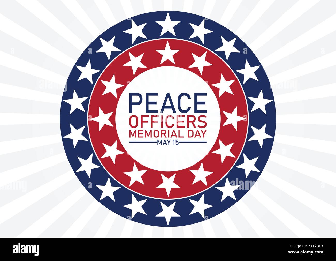 Peace Officers Memorial Day. Celebrated in May 15 in the United States ...