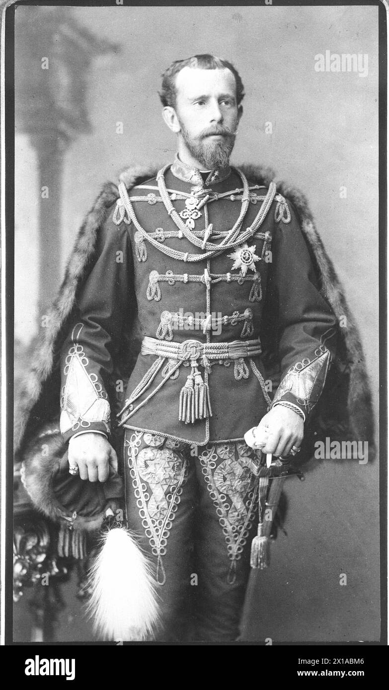 Rudolf, crown prince of Austria, picture in Hungarian general uniform ...