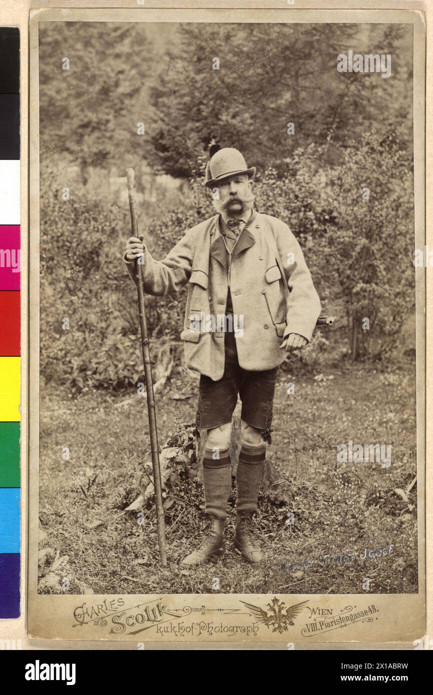 Franz Joseph I, Emperor of Austria, Franz Joseph I in hunting clothes ...