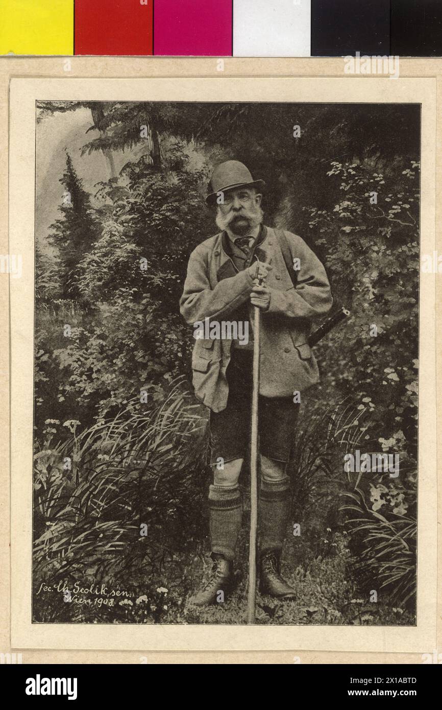 Franz Joseph I, Emperor of Austria, Franz Joseph I in hunting clothes ...