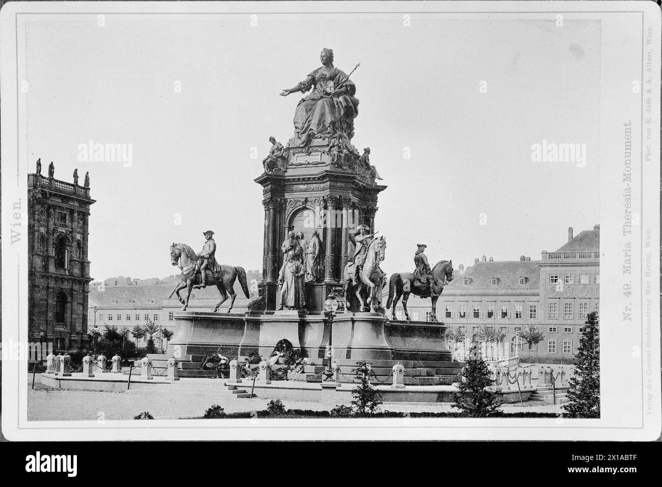 Vienna 1, Maria- Theresien-Denkmal (Theresien Monument), general view ...