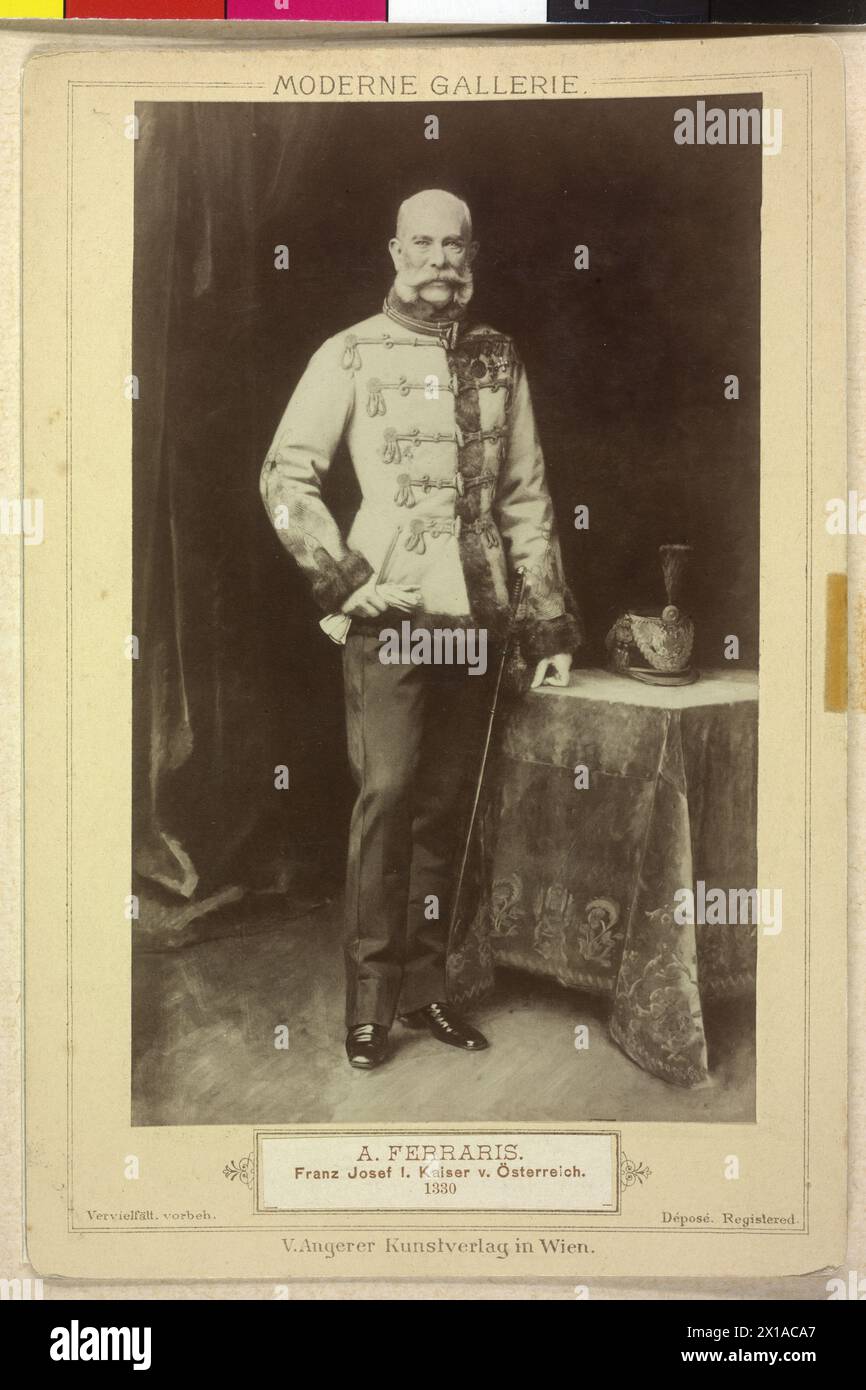 Franz Joseph I, Emperor of Austria, picture in crusade uniform of a k U ...