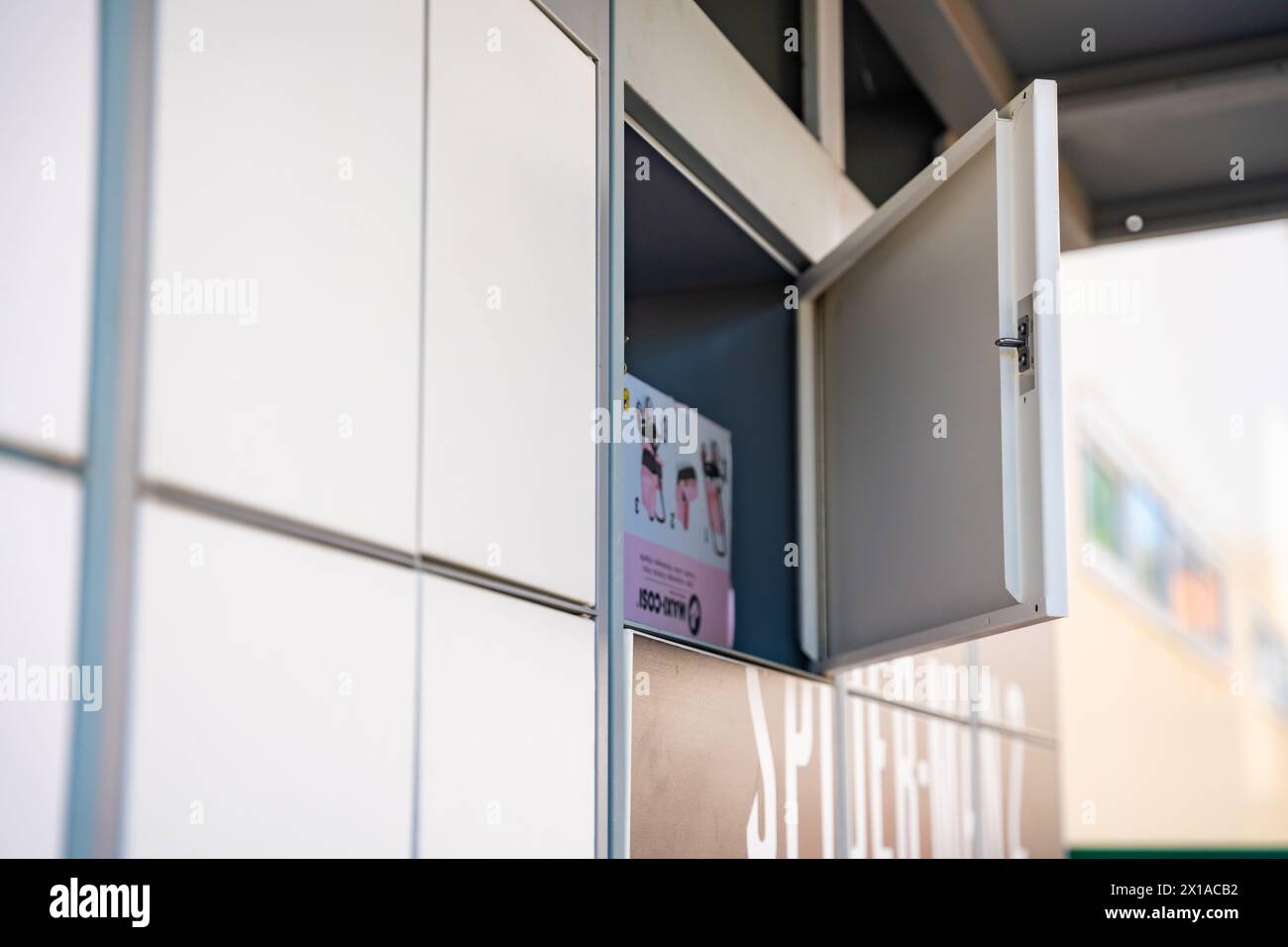 Prague,Czech republic - April 12, 2024: Self picking up goods from Alza ...