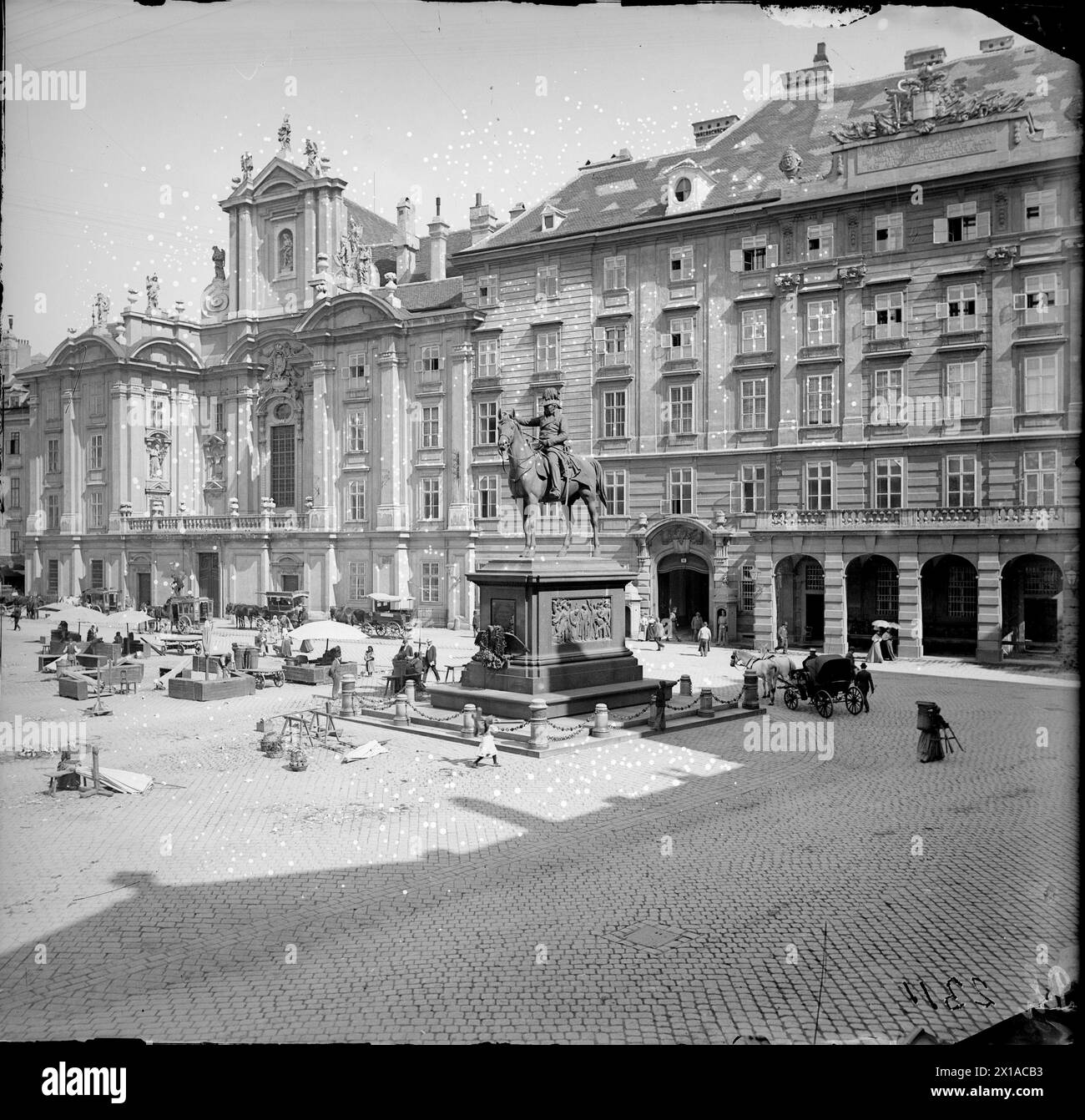 Vienna 1, at court, church at court and Old War Department with the ...