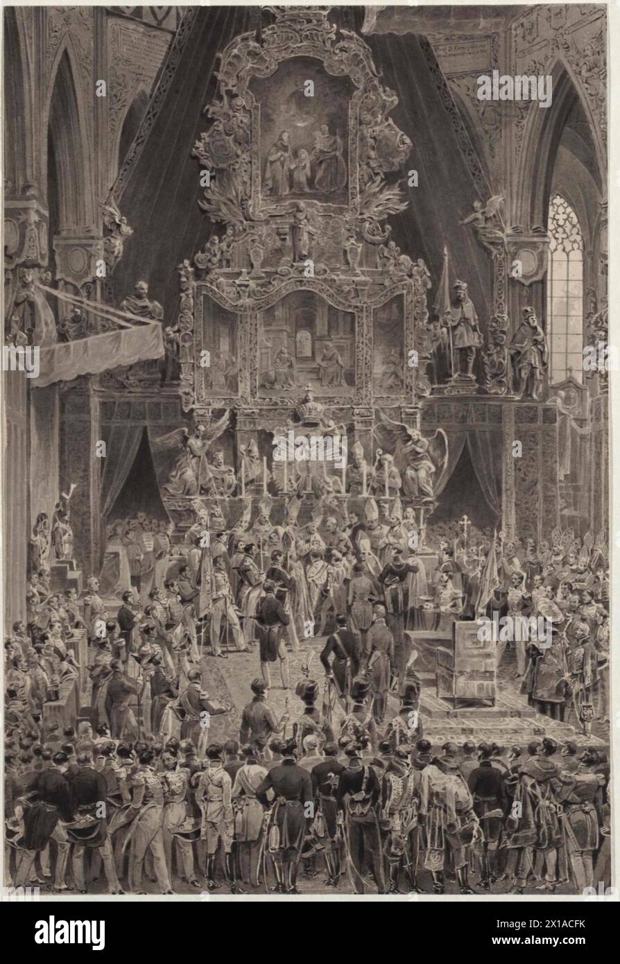 Coronation emperor Ferdinand I in Prague on the 7.9.1836, coronation to ...