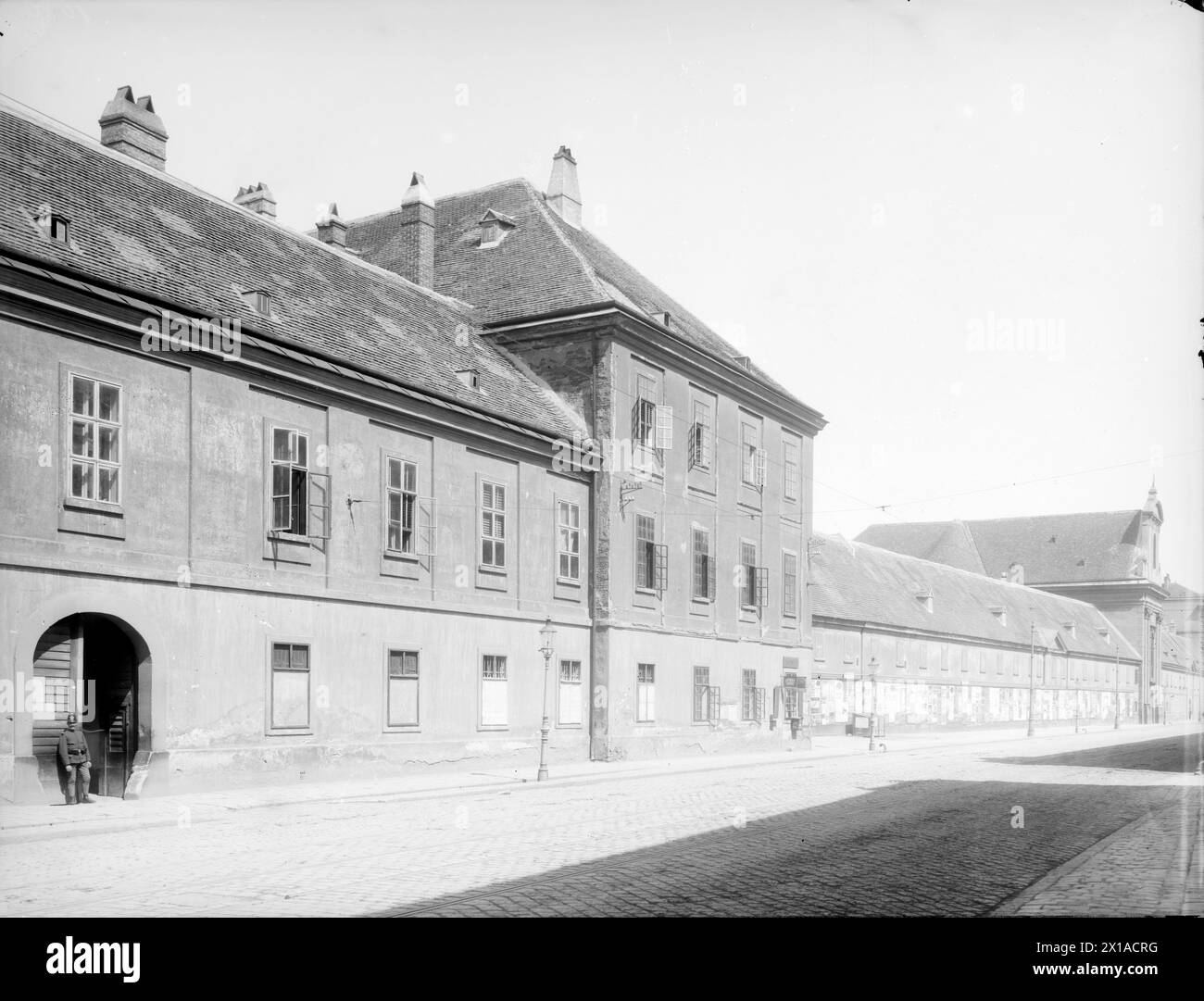 Vienna 3, Rennweg-Kaserne (Rennweg Barracks), oblique photograph from ...