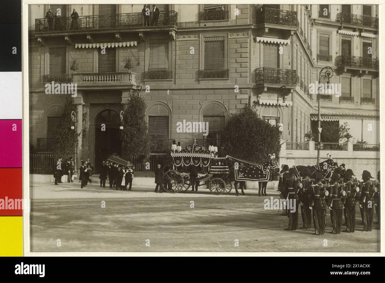 Transfer of the dead body of empress Elisabeth, transfer of the dead ...